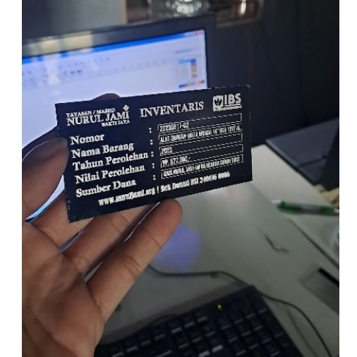 Jual NAME PLAT BAHAN ALUMUNIUM / PLAT PANEL / TAGGING / LABEL MESIN ...