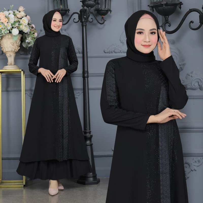 Jual Gamis Abaya Hitam Turkey Gamis Dress Arab Terbaru - Abaya Turkey ...