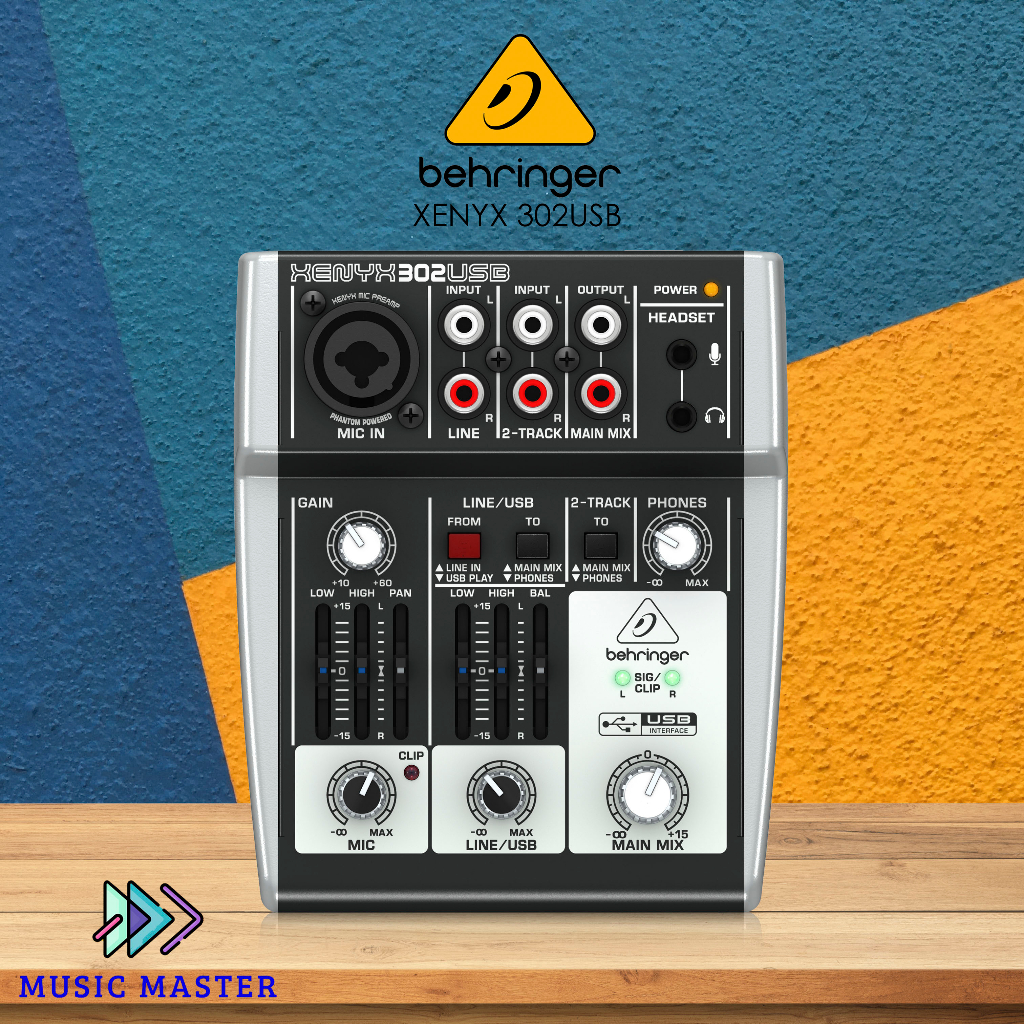 Jual Behringer 302USB 302 USB Premium 5-Input Mixer with XENYX Mic ...