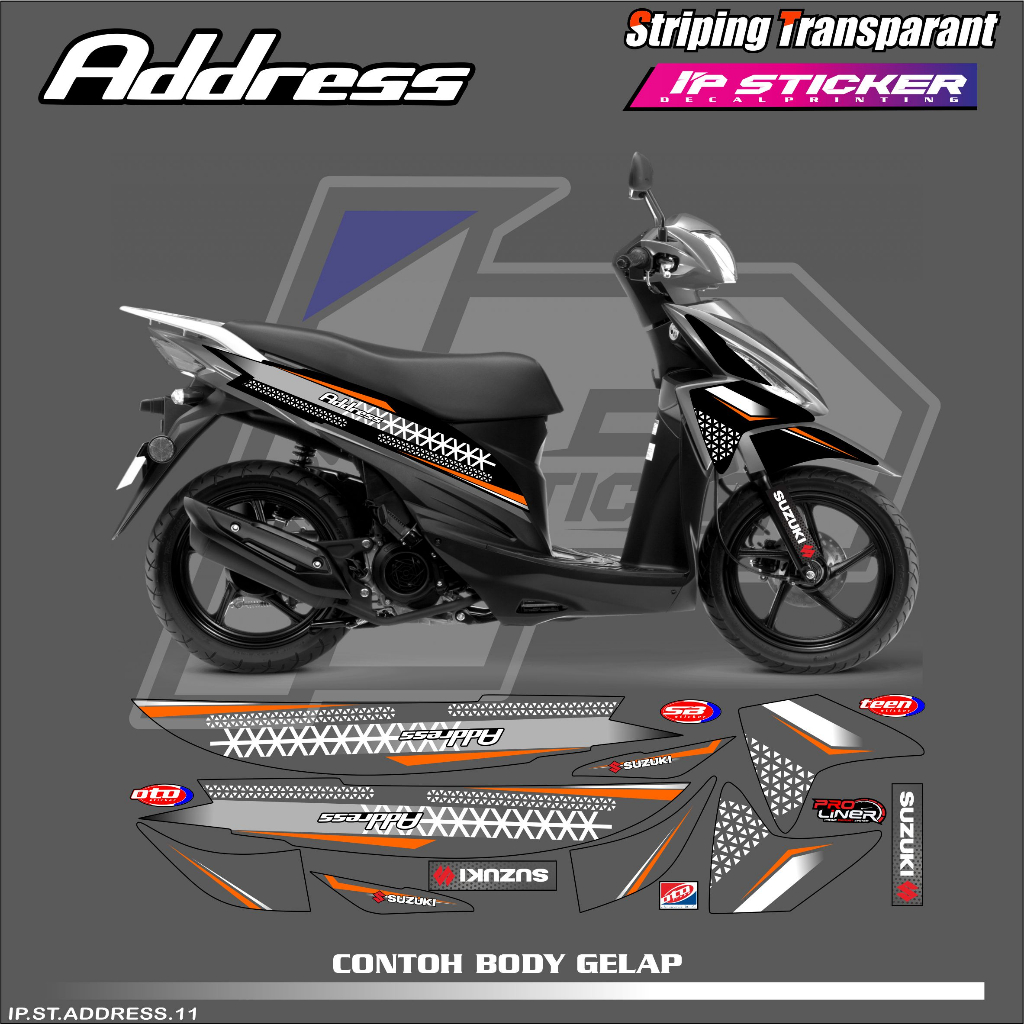 Jual (COD) STIKER STRIPING ADDRESS - STIKER STRIPING MOTOR SUZUKI ...
