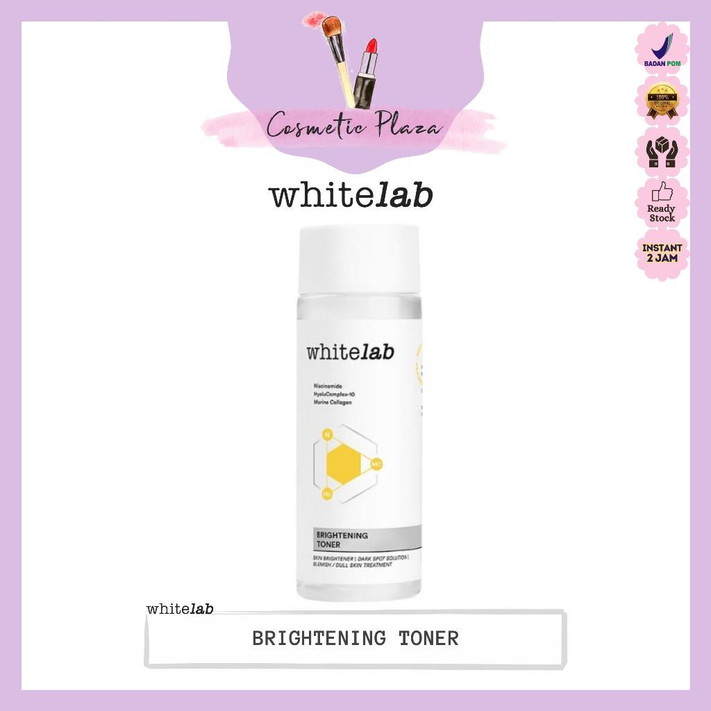 Jual WHITELAB Brightening Face Toner 100ml BPOM | Shopee Indonesia