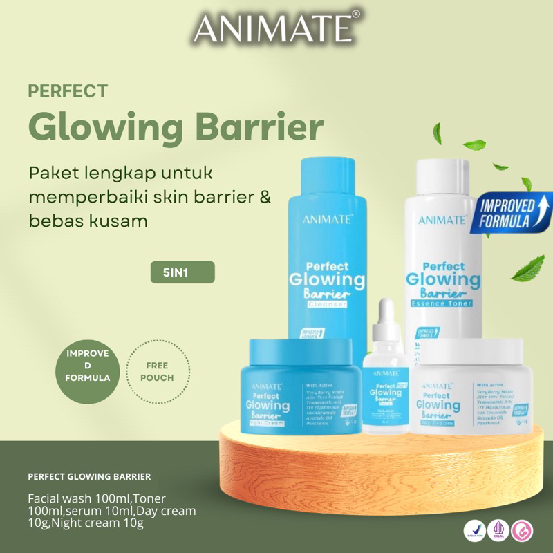 Jual Animate Perfect Glowing Barrier Skin Repair Series 5in1- Paket ...