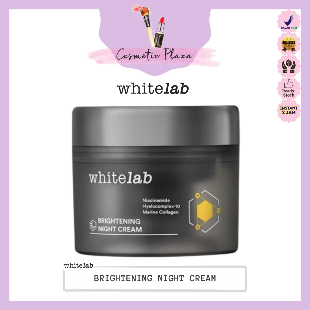 Jual WHITELAB Brightening Night Cream Krim Malam White Lab BPOM ...