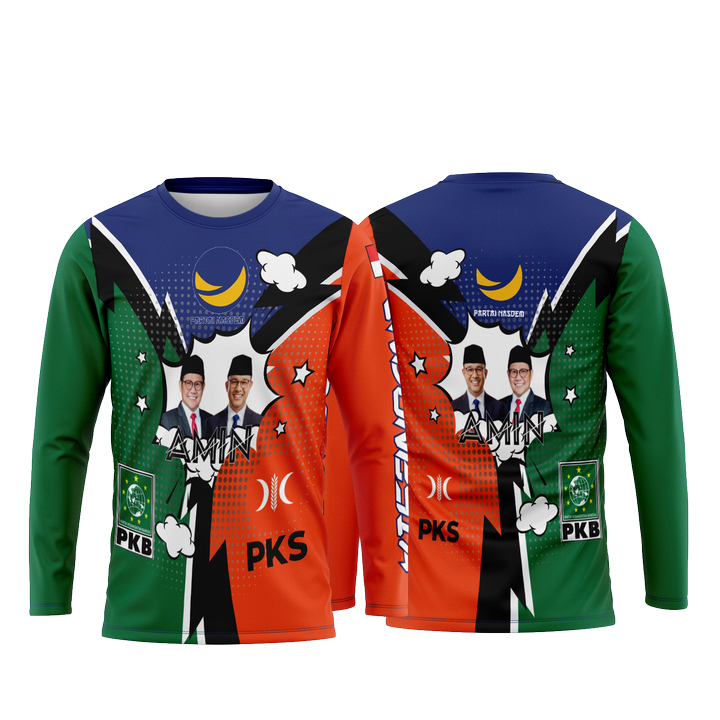 Jual baju kaos capress amin anies baswedan dan muhaimin cawapres 2024 baju presiden 2024 3 ...