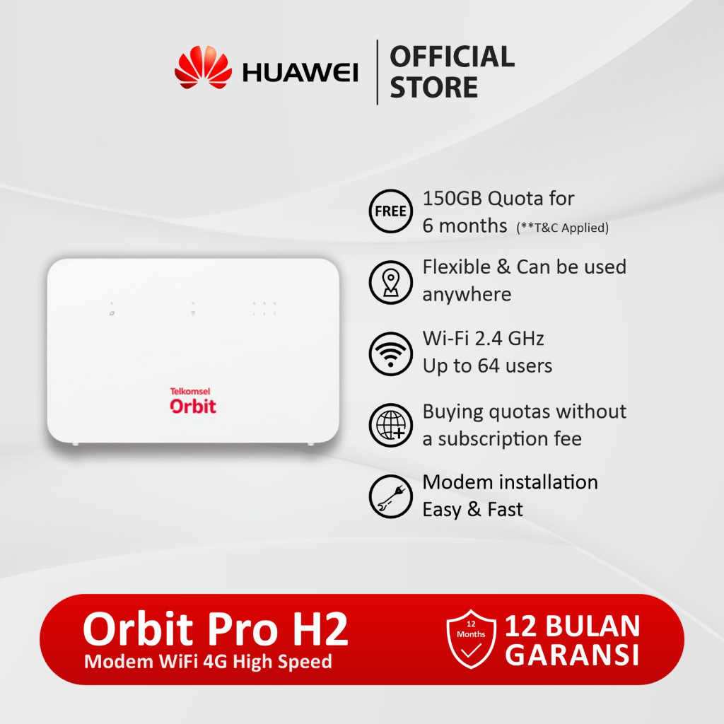 Jual Orbit Pro H2 Modem WiFi 4G High Speed Bonus Data | Shopee Indonesia