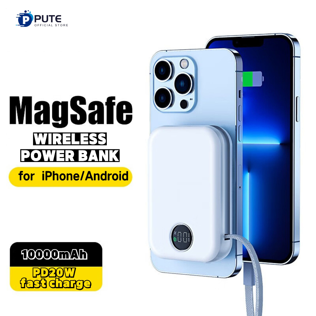 Jual Wireless Power Bank Portable Magnetic Power Bank 22.5W Fast ...