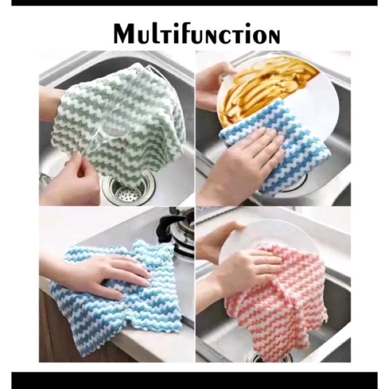 Jual Kain lap multifungsi bahan microfiber 24cm x24cm | Shopee Indonesia