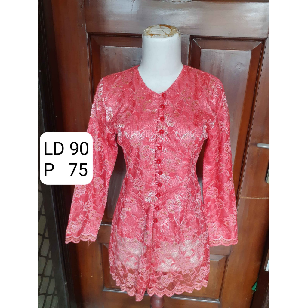 Jual Kebaya Brokat Brukat Wanita Full Furing Friendly Kebaya Kondangan ...