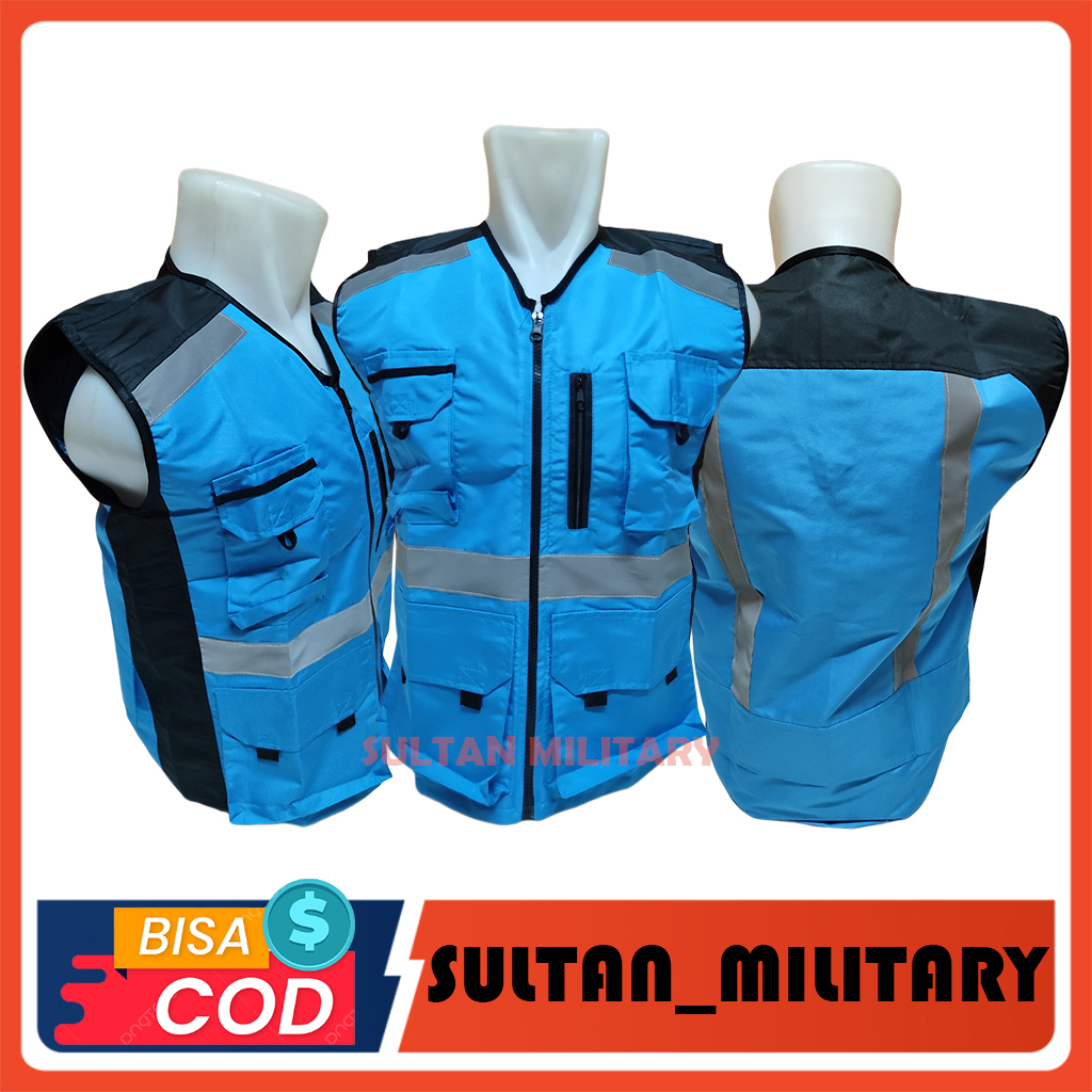 Jual Rompi Safety Bahan Taslan Anti Air High Quality Terbaru | Rompi ...