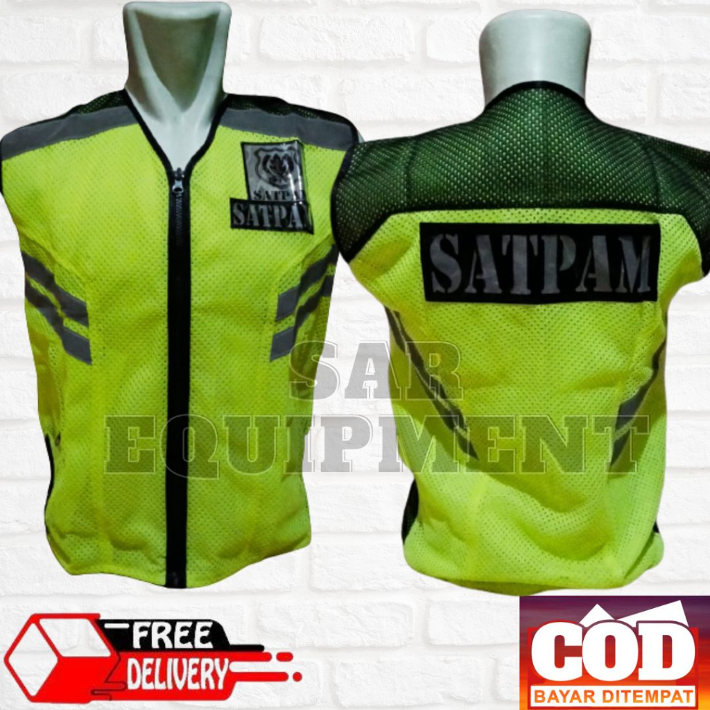 Jual ROMPI Satpam Rompi Sekurity Rompi Linmas bahan jaring bisa COD ...