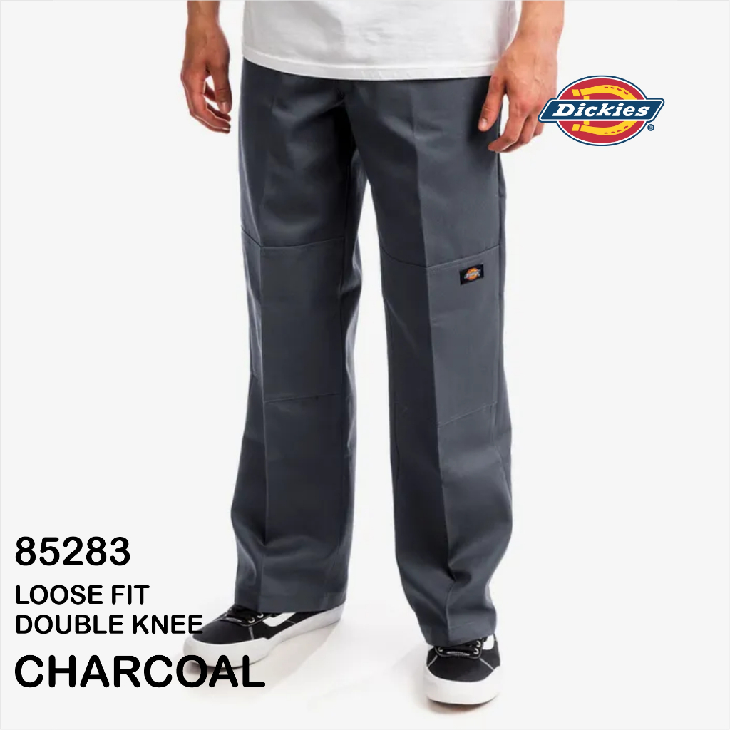 Jual Longpants D1CK1ES 85283 LOOSE FIT CELL POCKET DOUBLE KNEE Charcoal Original | Shopee Indonesia