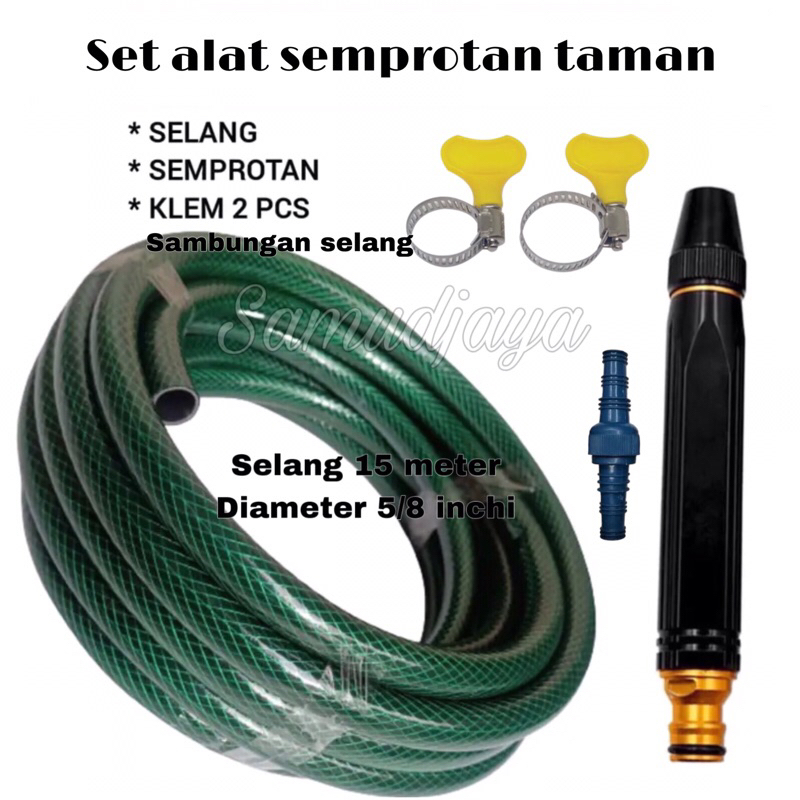 Jual Selang taman semprotan air tanaman set 15 meter | Shopee Indonesia
