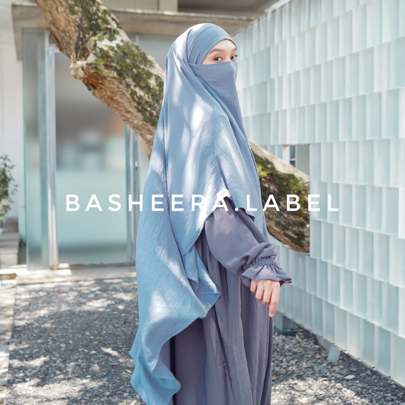 Jual BASHEERA LABEL KHADEEJAH SERIES- French khimar - french khimar ...