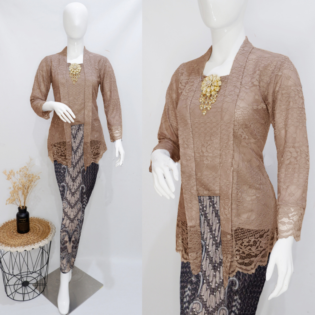 Jual Shopashop Solo Batik Kebaya Kutu Baru / Kebaya Tunik / Tunik Brokat / Kebaya Modern ...