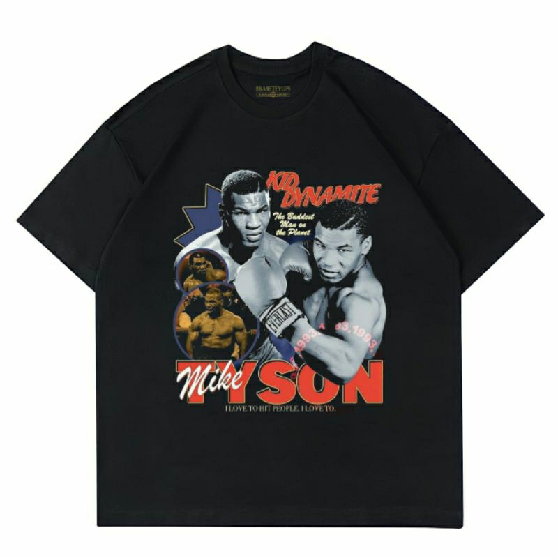 Jual T-SHIRT | MIKE TYSON | KID DYNAMITE | GOAT | KAOS VINTAGE | LEGEND ...