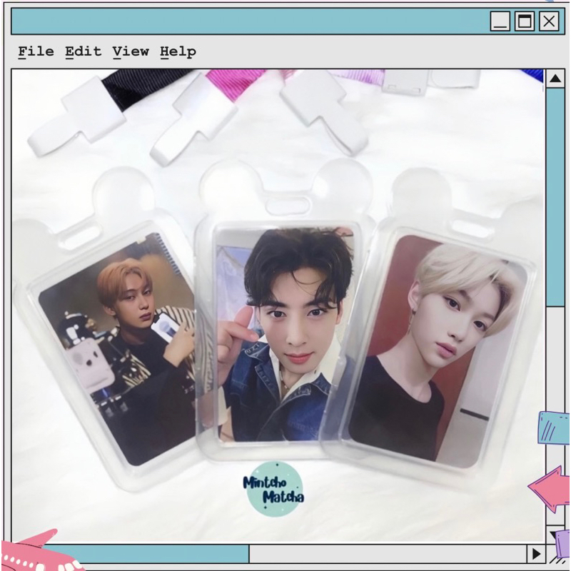 Jual Photocard holder plastik mickey mouse id card holder plastik ...
