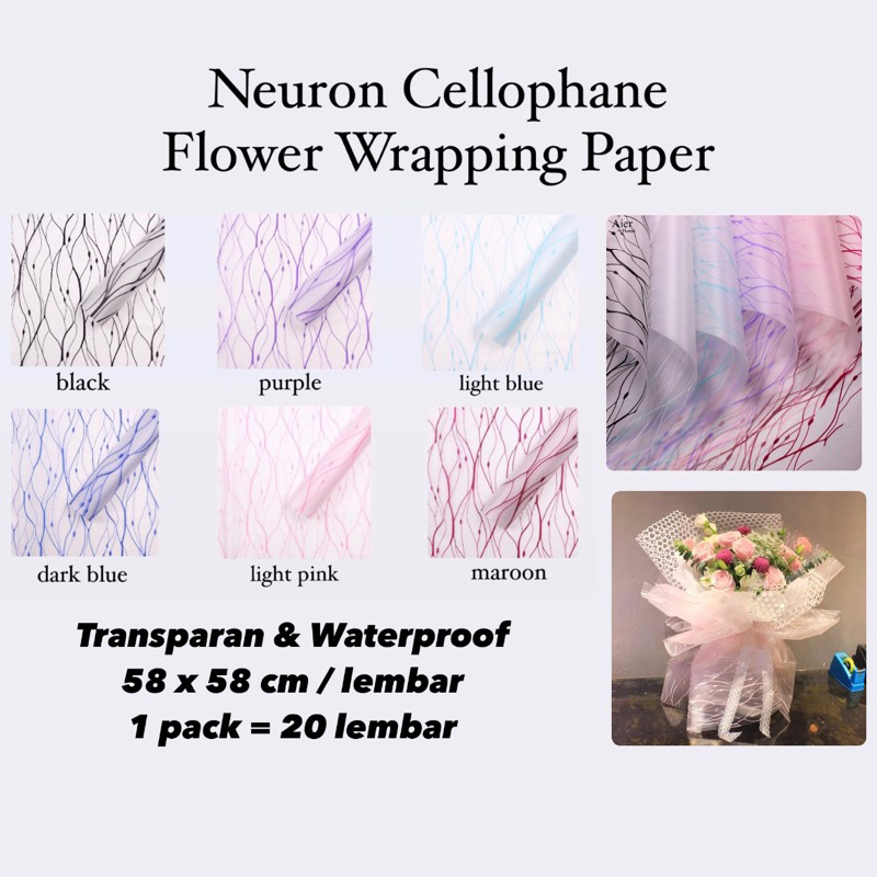 Jual Kertas Cellophane Bucket Bunga [Neuron] Flower Wrapping Paper ...