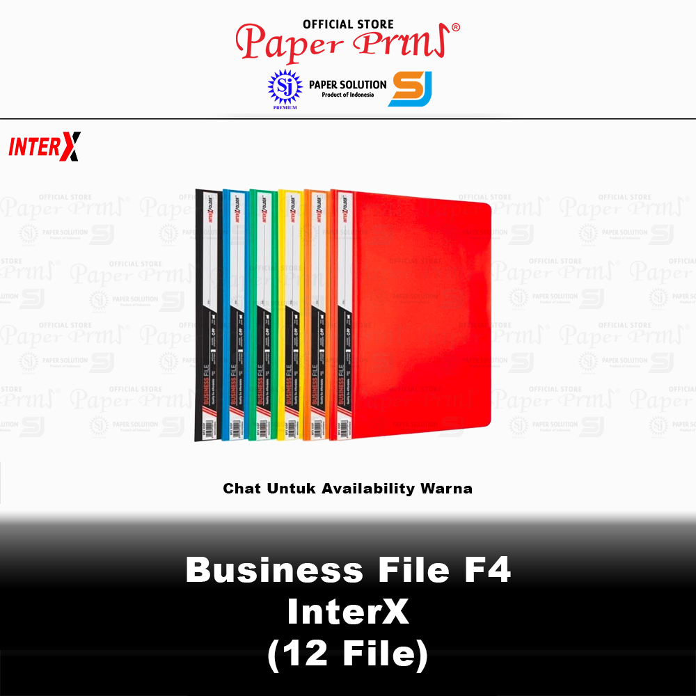 Jual Business File Kantong Map Folder One F4 InterX | Shopee Indonesia