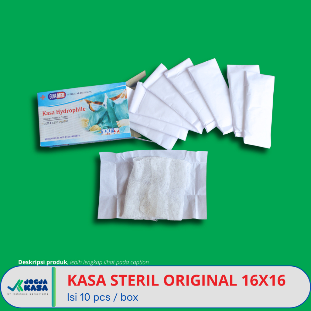 Jual KASA STERIL / KASA PERBAL 16 X 16 (ISI 10 BOX) | Shopee Indonesia
