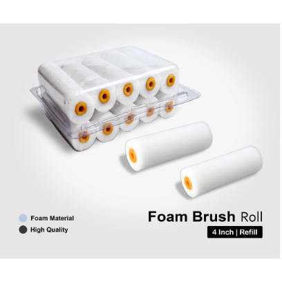 Jual Busa Reffil Kuas Roll Kapal 4 Inci Kecil Sponge | Shopee Indonesia