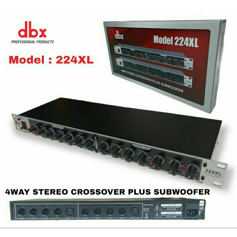 Jual CROSSOVER DBX 224XL 4 WAY STEREO PLUS SUBWOOFER | Shopee Indonesia