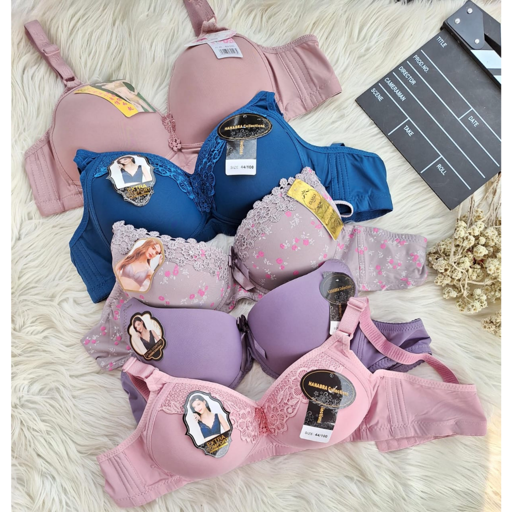 Jual Paket 3 pcs BRA / BH jumbo bra wanita besar pakaian dalam wanita ...