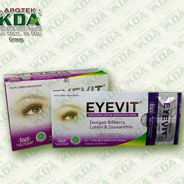 Jual EYEVIT VITAMIN KESEHATAN MATA ISI 6 TABLET | Shopee Indonesia
