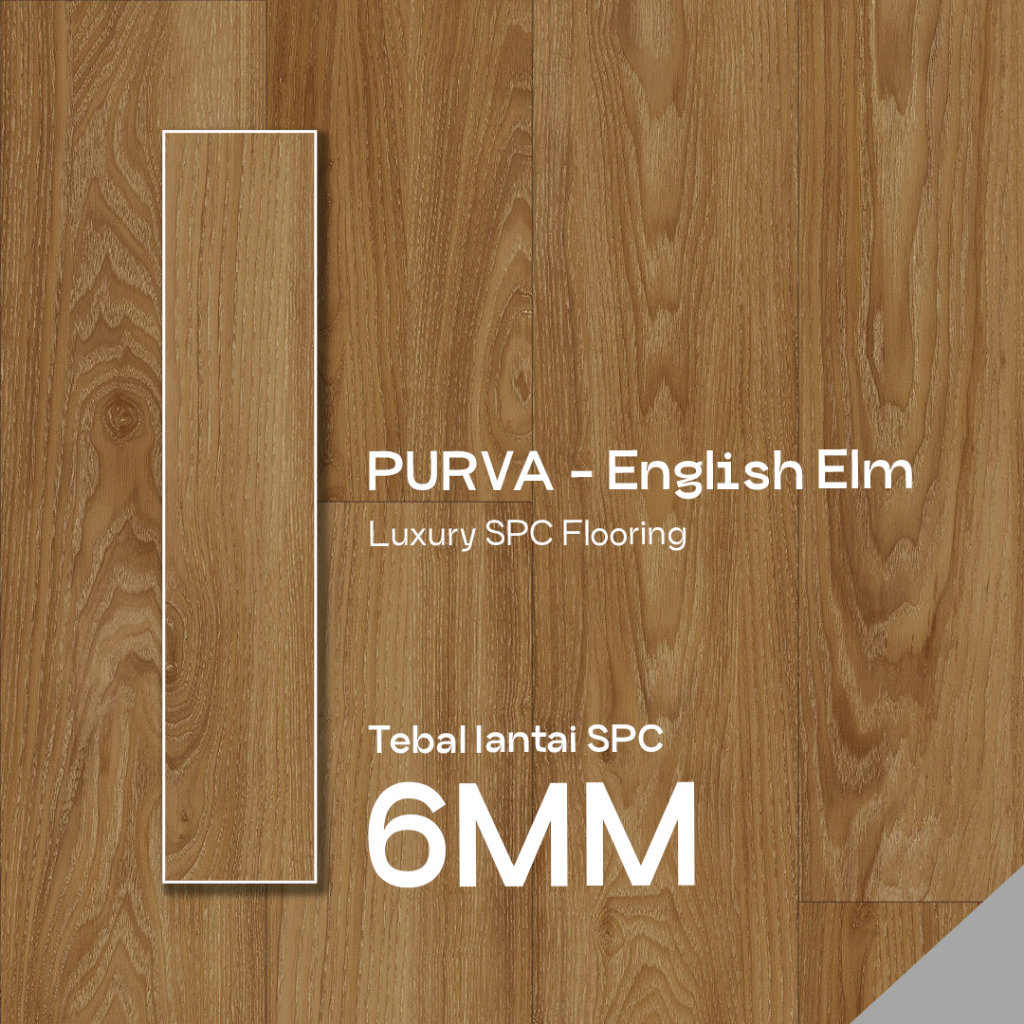 Jual Purva SPC 6 MM Arkwood Series - English Elm (Luxury SPC Flooring) | Shopee Indonesia