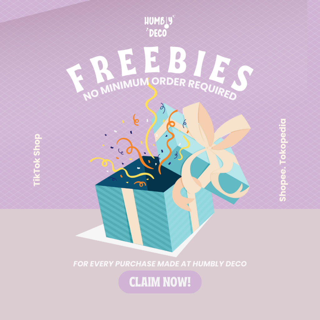 Jual Free Gift (For Every Purchase Made at Humbly Deco, No Minimum ...