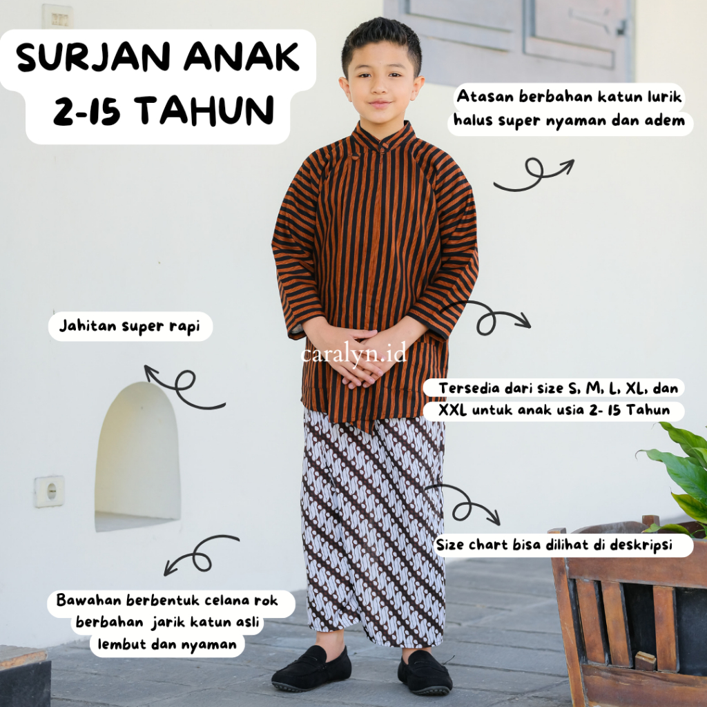 Jual BAJU LURIK ANAK LAKI LAKI BAJU SURJAN ADAT JAWA LURIK BAJU ADAT JAWA SEKOLAH | Shopee Indonesia