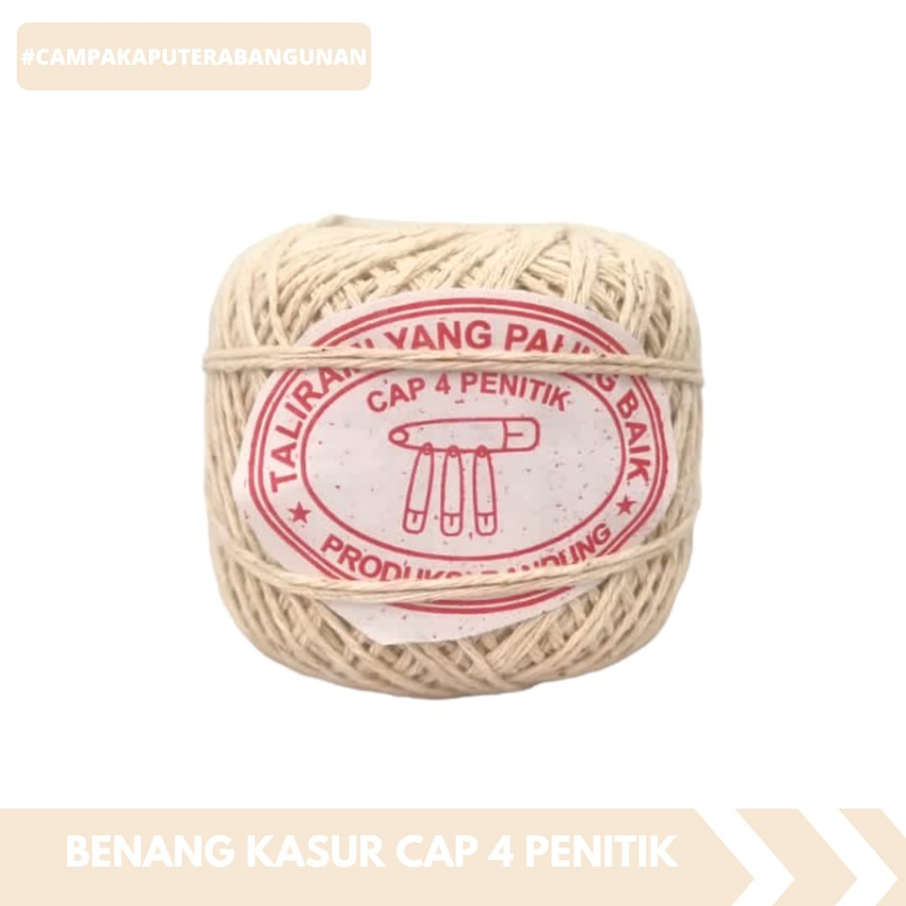 Jual Tali Benang Kasur Cap 4 Penitik / tali bangunan / tali benang ...