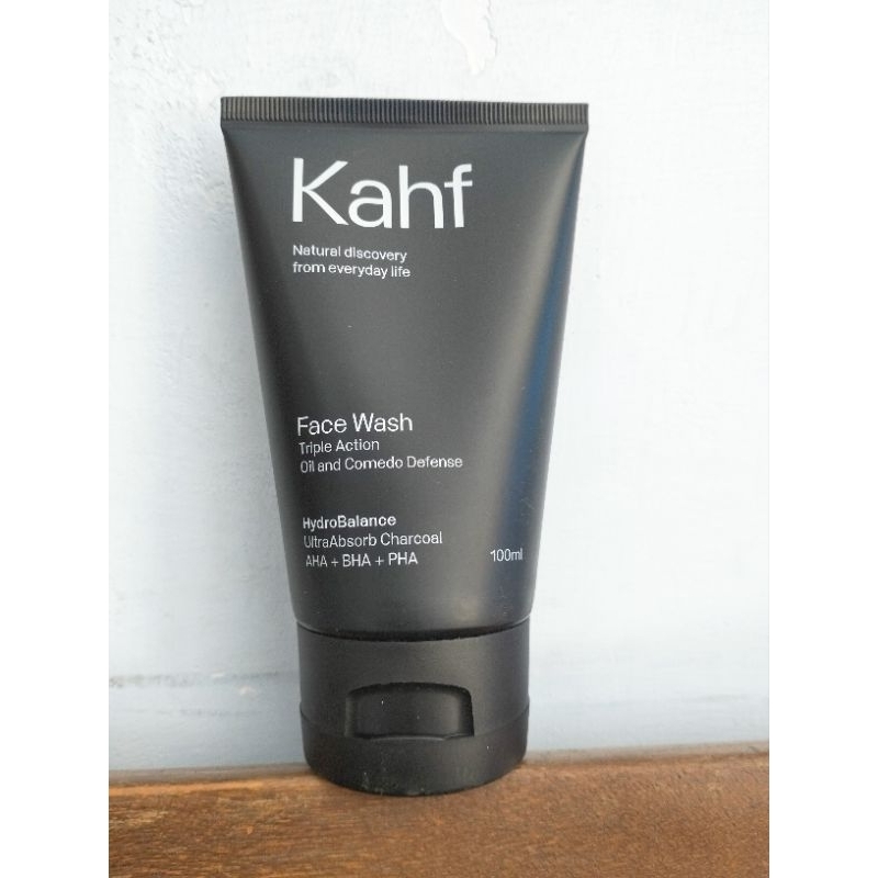 Jual Kahf Face Wash Triple Action Oil And Comedo Defense 100ml - KAHF ...