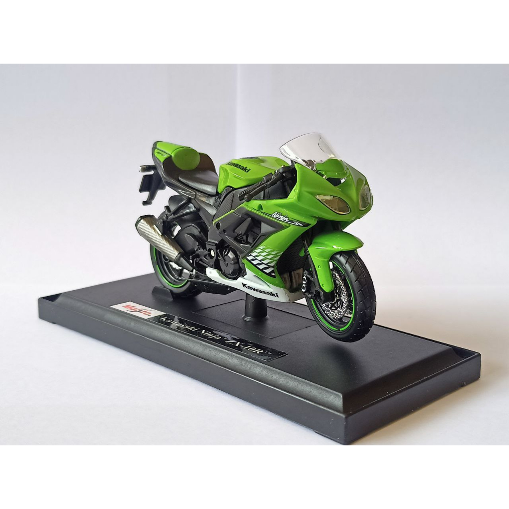 Jual Diecast Motor Kawasaki Ninja ZX-10R miniatur motor sport maisto ...