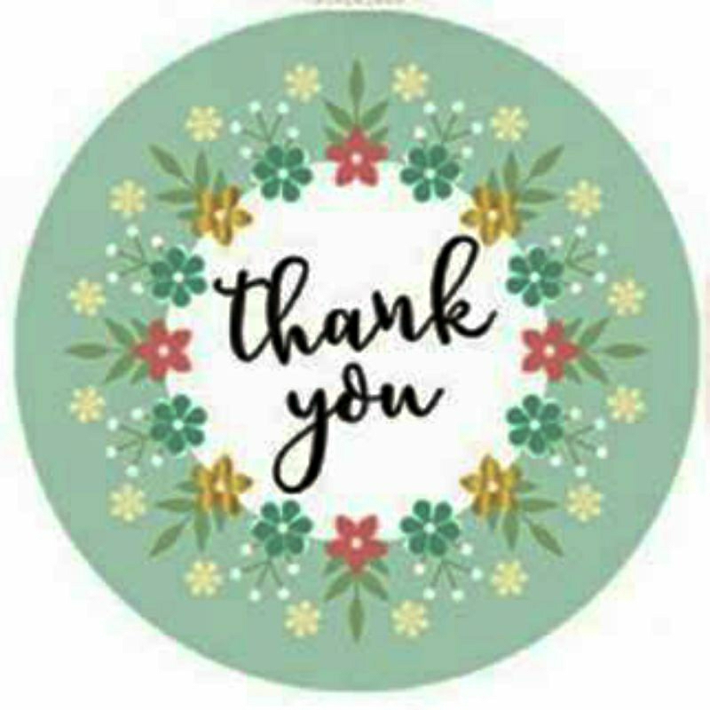 Jual (100 pcs) Sticker Thank You /stiker terima kasih part 2 | Shopee ...