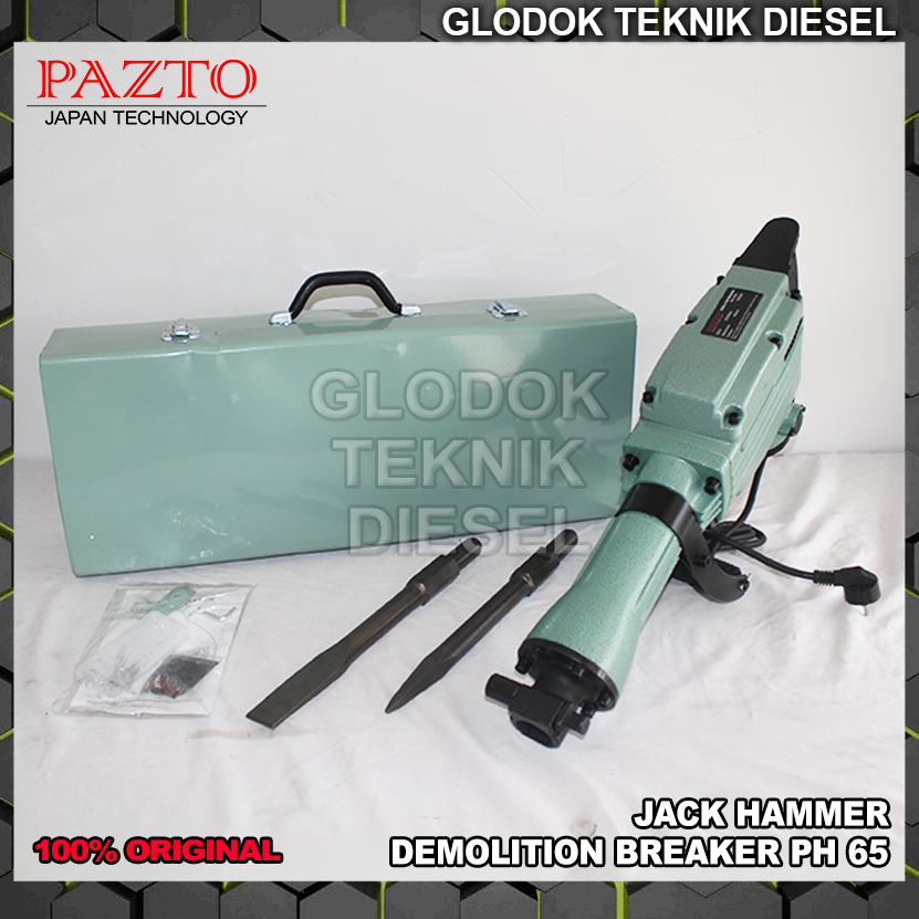 Jual PAZTO Mesin Jack Hammer Bobok Beton 65 A Demolition Hammer Machine ...