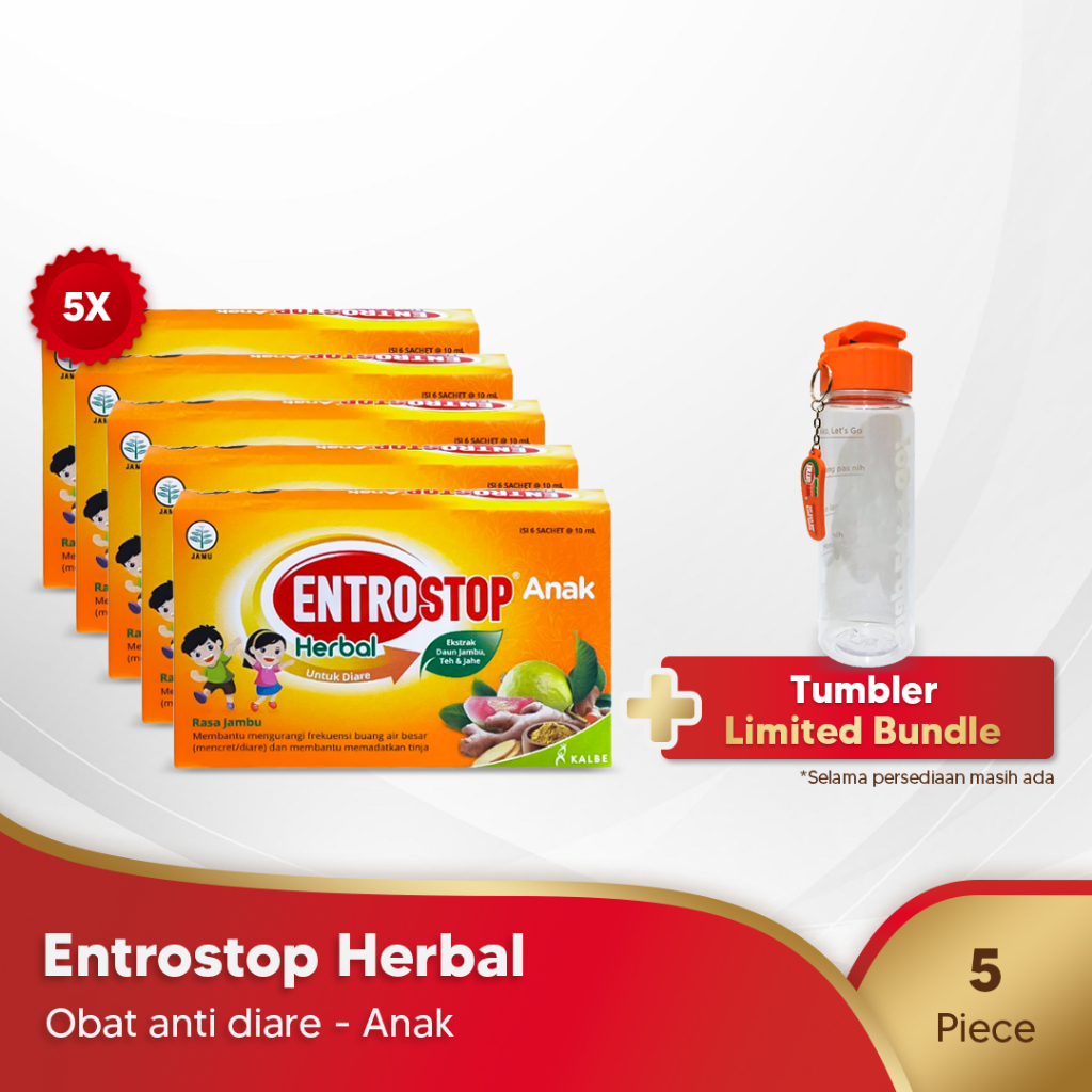 Jual Entrostop Herbal Anak Free Tumbler | Shopee Indonesia