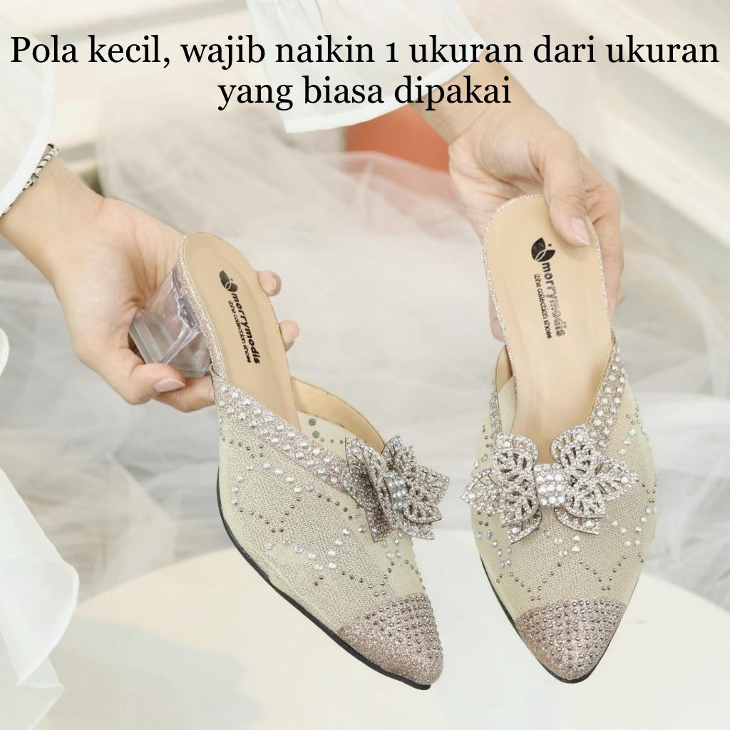 Jual Herdian Rtwo 19 Sandal Heels Pesta Wanita Hak Kaca 5 cm | Shopee ...