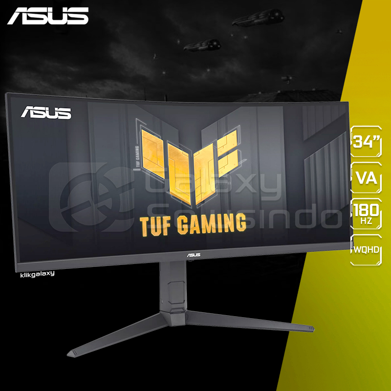 Jual ASUS TUF VG34VQL3A Curved 34" WQHD VA 180Hz 1ms Freesync Gaming ...