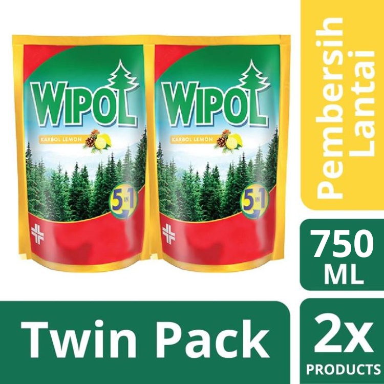 Jual Wipol Karbol Pembersih Lantai Lemon Refill 2 x 750 mL | Shopee ...