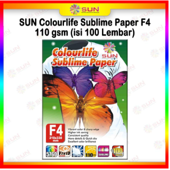Jual Kertas Sablon Sublim Transfer Paper F4 110 Gram - SUN Sublime Max ...