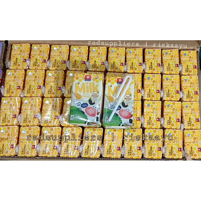 Jual UHT Milk 125ml Honey 1karton (40pcs).. Diamond Susu UHT 125ml Rasa ...