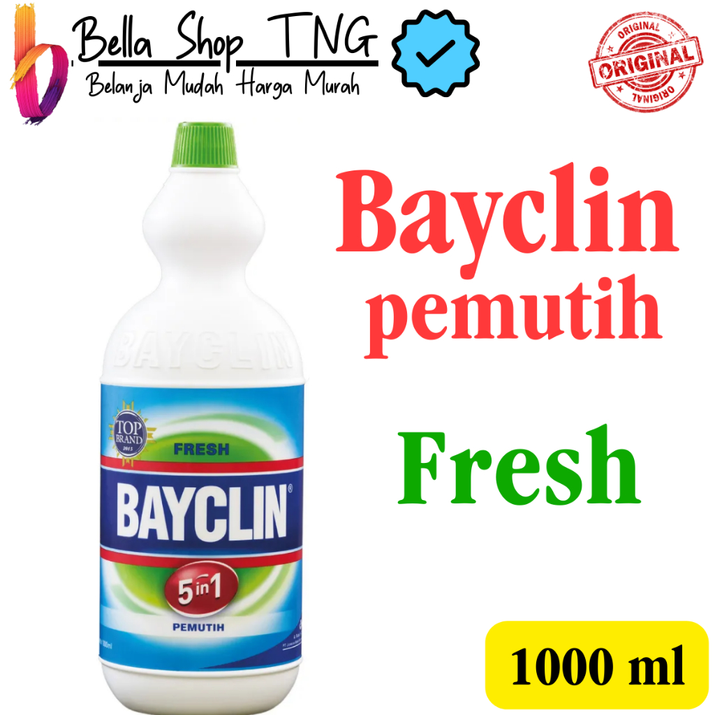 Jual Bayclin Fresh Cairan Pemutih 1000 mL | Shopee Indonesia