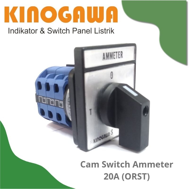 Jual KINOGAWA Cam Switch Ampere Selector ORST 4 Posisi 3Pole 20A Ampere ...