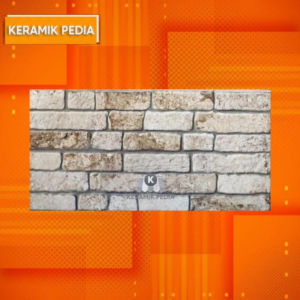 Jual Keramik Dinding Pagar GRANDMASTER Tanggo Grey 20x40 | Shopee Indonesia