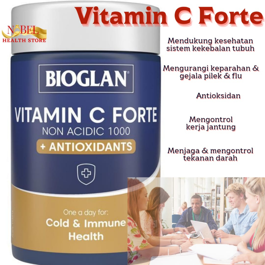 Jual Bioglan One-a-Day Vitamin C Forte 1000mg 50 Tablets | Shopee Indonesia