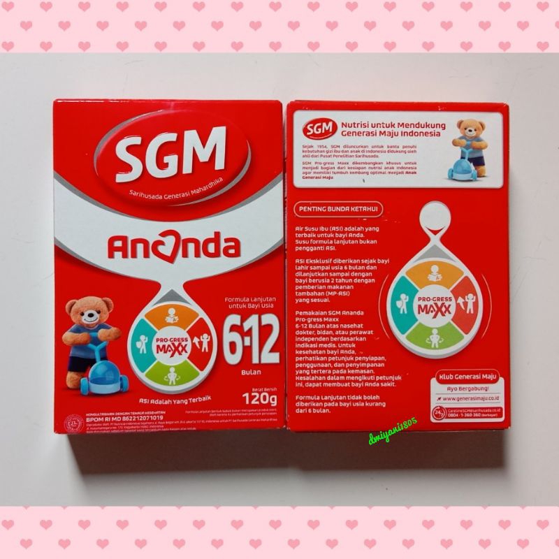 Jual SGM Ananda Pro-Gress Maxx 6-12 (susu formula lanjutan untuk bayi ...