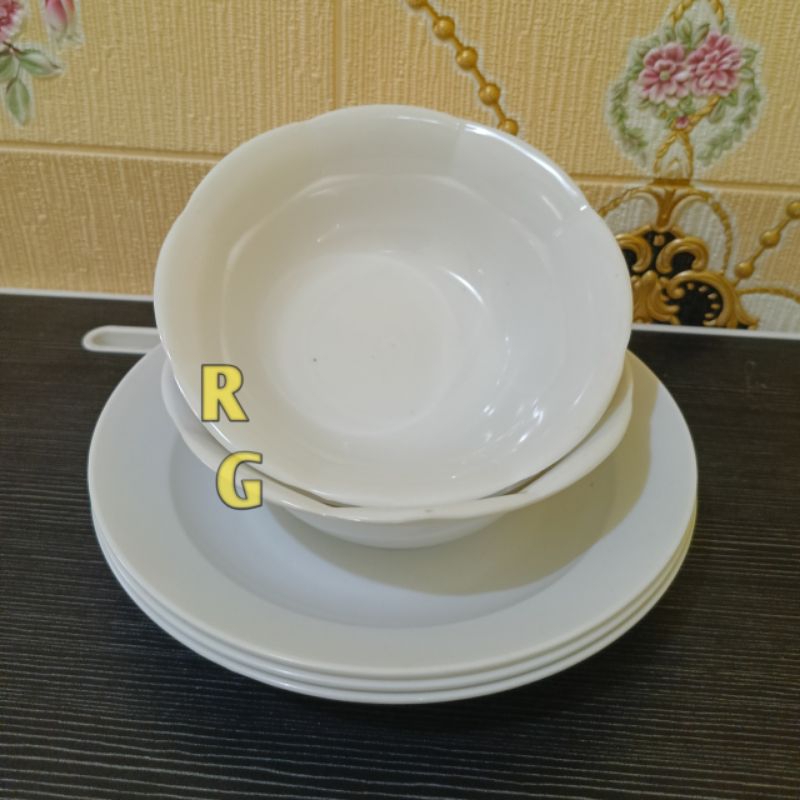 Jual paket hemat 6 pcs piring dan mangkuk mie MK107 | Shopee Indonesia