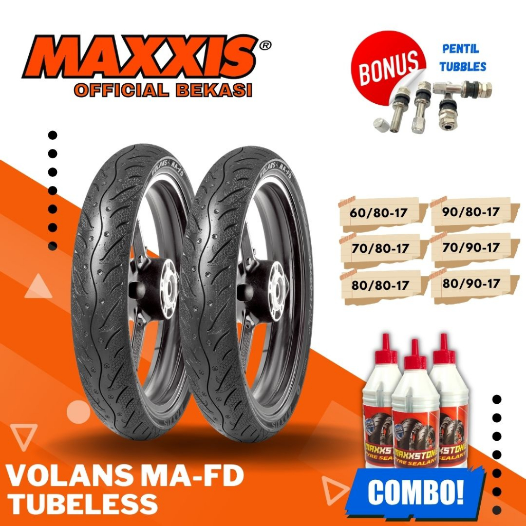 Jual BAN LUAR MAXXIS VOLANS / BAN MAXXIS ( 60/80-17 - 70/80-17 - 80/80-17 - 90/80-17 - 70/90-17 ...