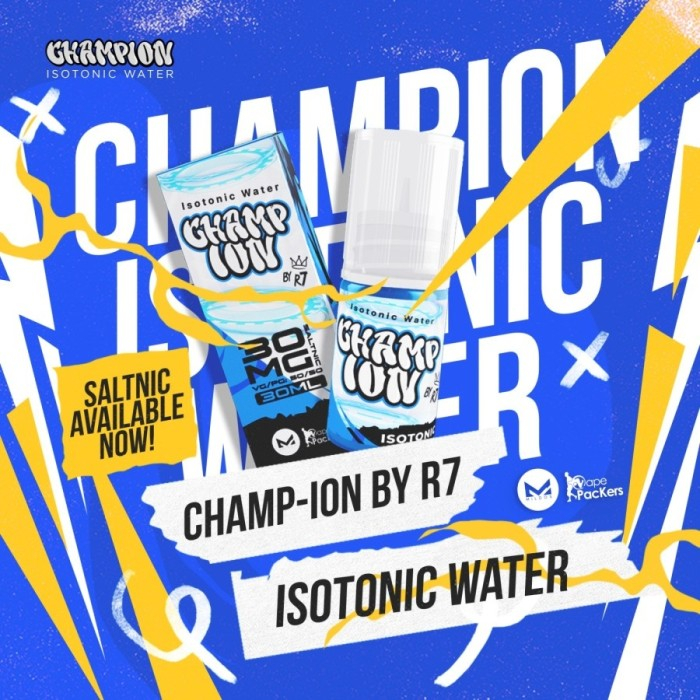 Jual LIQUID CHAMPION SALTNIC 30ML 30MG AUTHENTIC CHAMP-ION R7 | Shopee ...