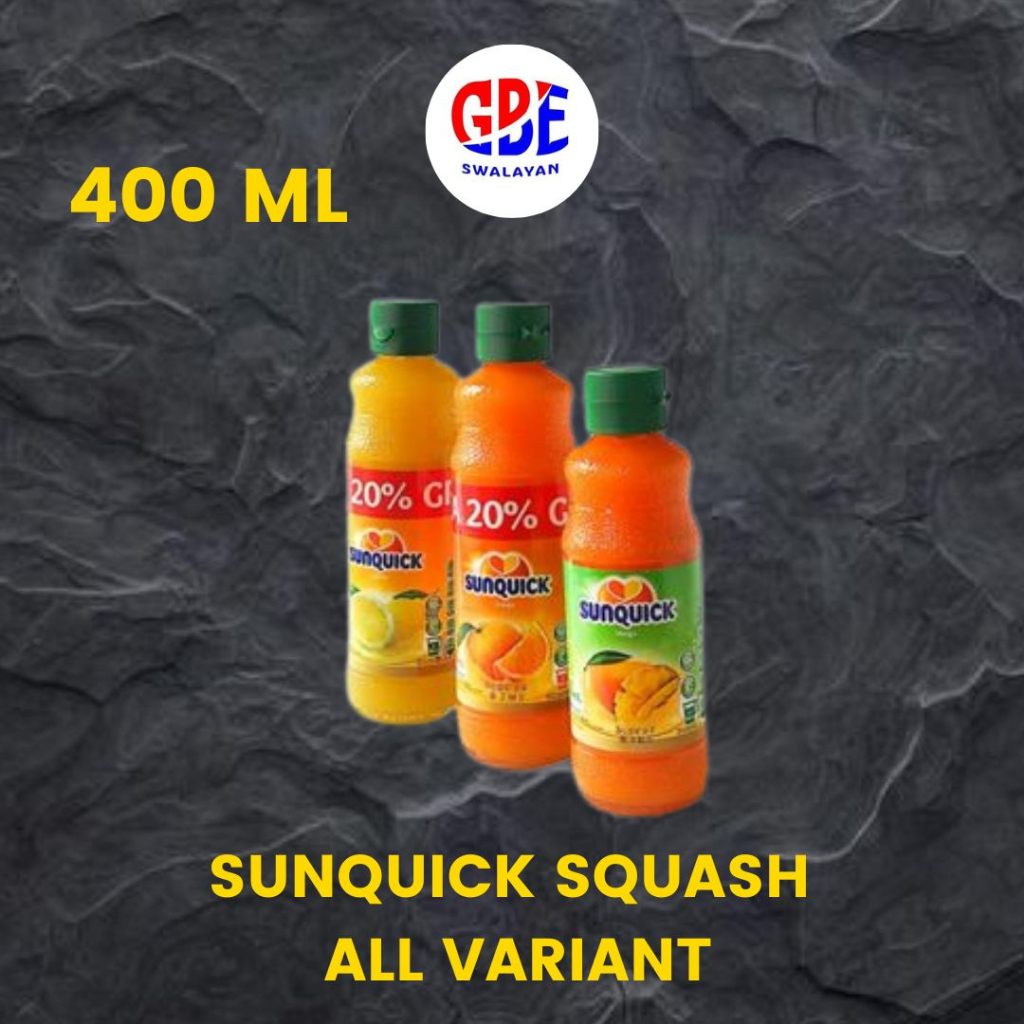 Jual SUNQUICK SQUASH 330 ML ALL VARIANT | LEMON | ORANGE | Shopee Indonesia